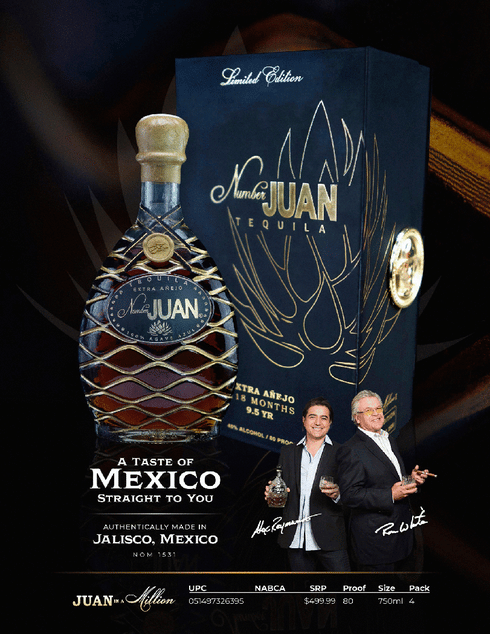 Number Juan Extra Anejo Limited Edition 9.5 Year Tequila | Total Wine ...