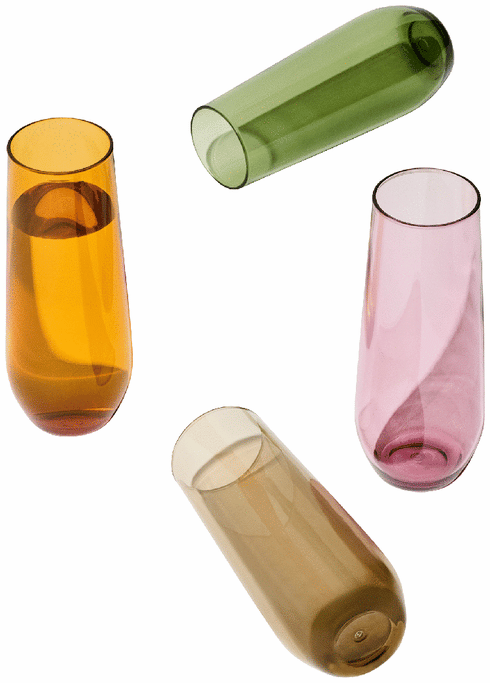 Tossware - Multi Color Stmless Champ 4pk | Total Wine & More