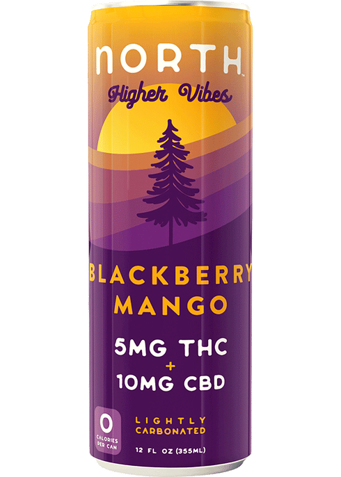 North Higher Vibes THC 5mg Blackberry Mango | Total Wine & More