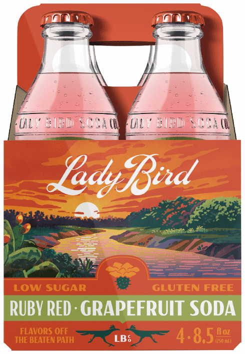 Lady Bird Ruby Red Grapefruit Soda | Total Wine & More
