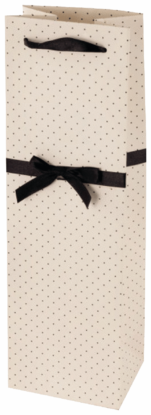 True Elegant White and Black Gift Bag | Total Wine & More