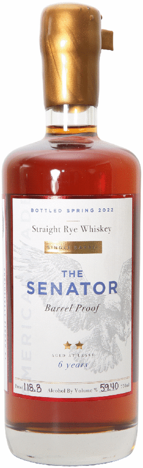 Proof & Wood The Senator 6 Year Rye Barrel Proof Barrel Select | Total ...