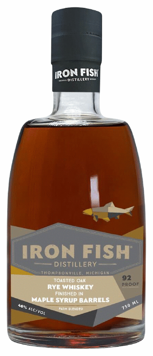 Iron Fish Maple Syrup Barrels Finish Toasted Oak Rye Whiskey | Total ...