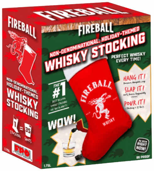 Fireball Hot Cinnamon Whisky Holiday Stocking | Total Wine & More