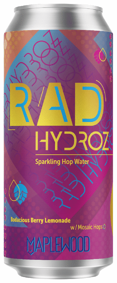 Maplewood Rad Hydroz Bodacious Berry Lemonade Non-Alcoholic Hop Water ...