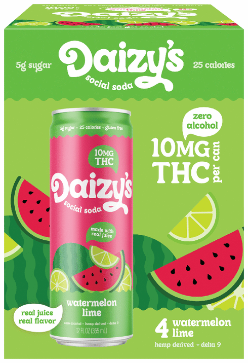 Daizy's THC 10mg Watermelon Lime Social Soda | Total Wine & More