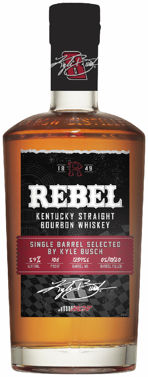 Rebel Single Barrel by Kyle Busch Bourbon | Total Wine & More