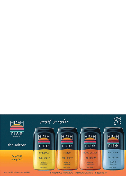 High Rise THC 5mg Sunset Sampler | Total Wine & More