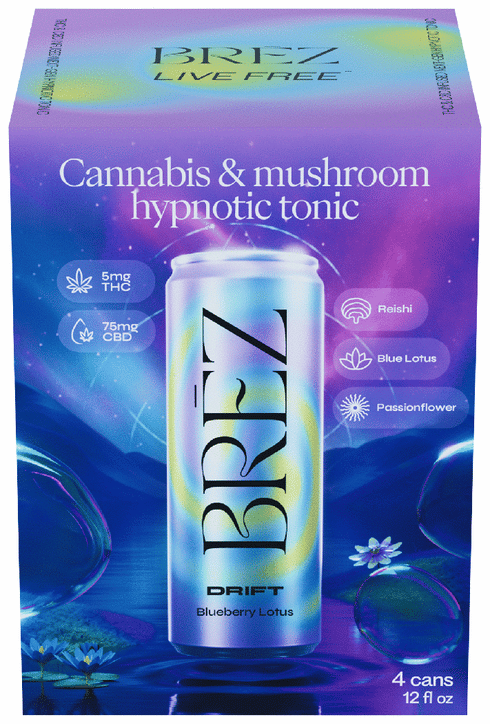 Brez THC 5mg Drift Blueberry Lotus | Total Wine & More