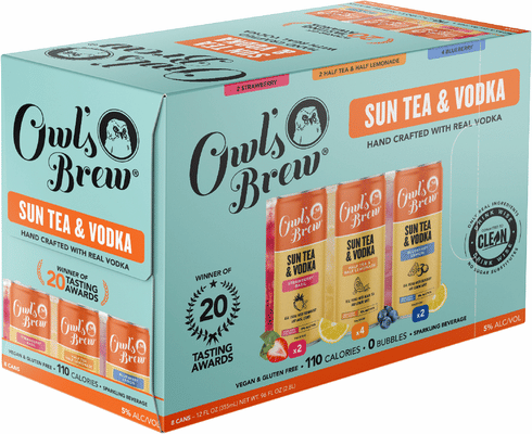 Owl's Brew Sun Tea & Vodka Variety Pack | Total Wine & More