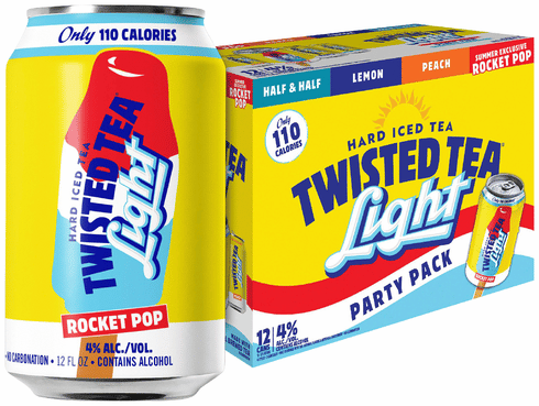 Twisted Tea Light Rocket Pop Hard Tea Variety Pack | Total Wine & More