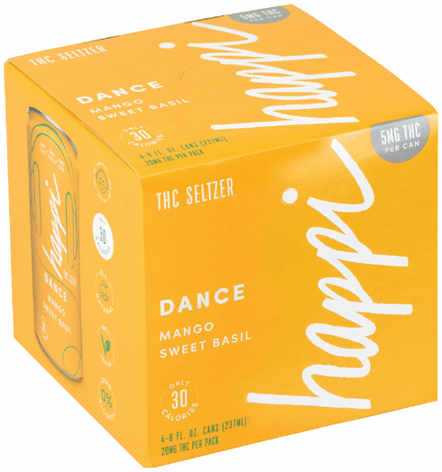 Happi THC 5mg Dance Mango Sweet Basil | Total Wine & More