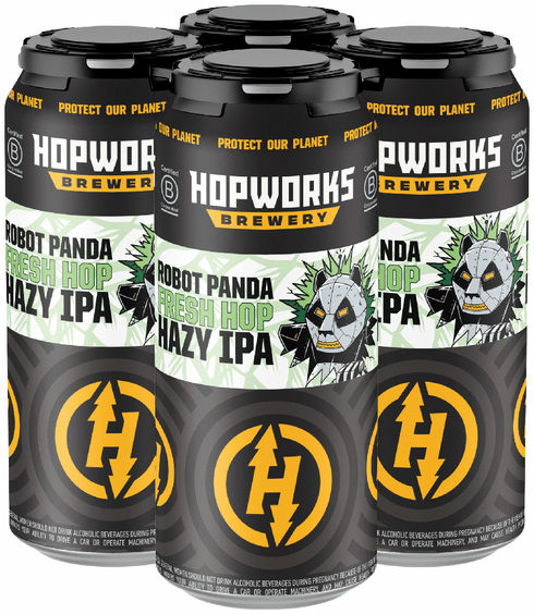 Hopworks Fresh Hop Robot Panda Hazy IPA | Total Wine & More