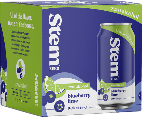 Stem Cider Non-Alcoholic Blueberry Lime | Total Wine & More