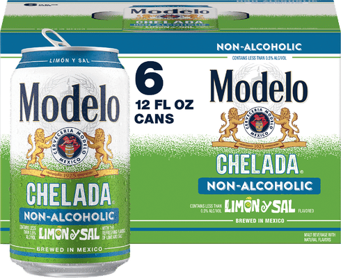 Modelo Chelada Limon y Sal Non-Alcoholic 12oz 6pk Cans | Total Wine & More