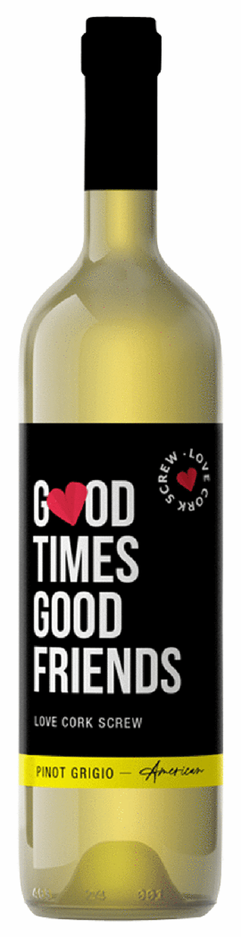 Love Cork Screw Good Times Good Friends Pinot Grigio | Total Wine & More