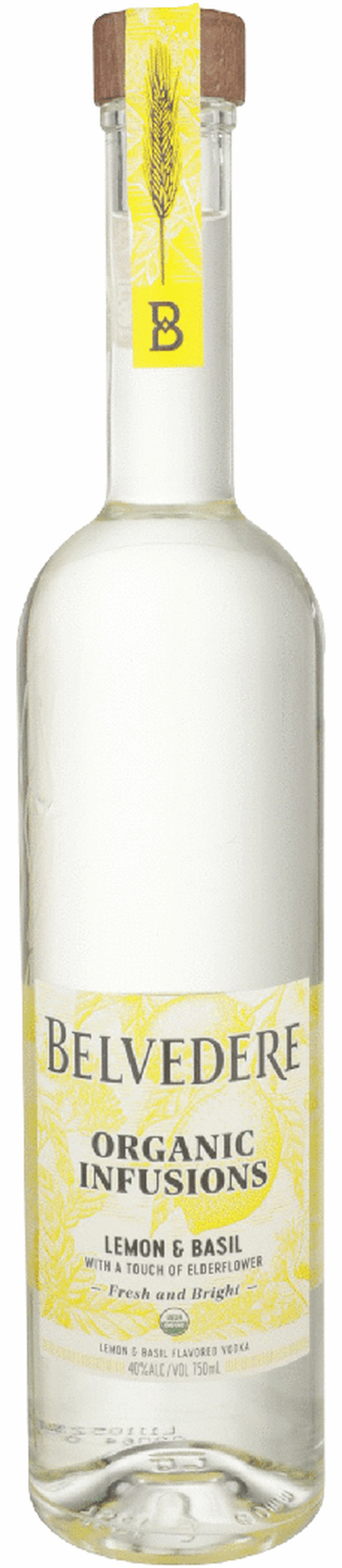 Belvedere Organic Infusions Lemon & Basil Vodka | Total Wine & More