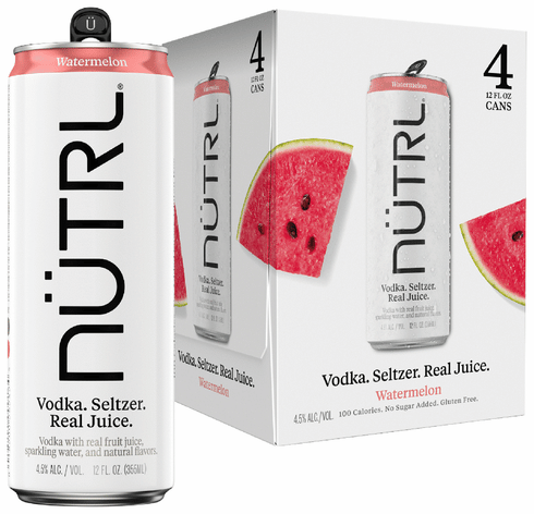 NUTRL Watermelon Vodka Hard Seltzer | Total Wine & More