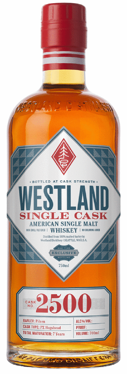 Westland Single Cask Pilsen PX Hogshead Cask # 2500 Barrel Select ...