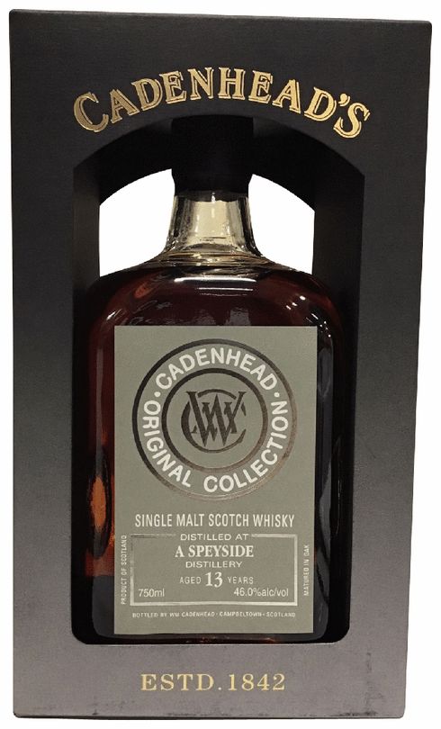 WM Cadenhead A. Speyside 13 Year Barrel Select Single Malt Scotch ...