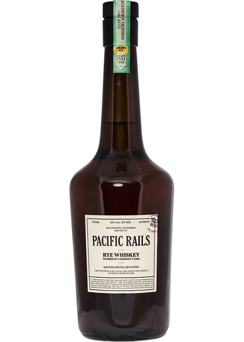 Pacific Rails Cabernet Cask Finished Straight Rye Whiskey | Total Wine ...