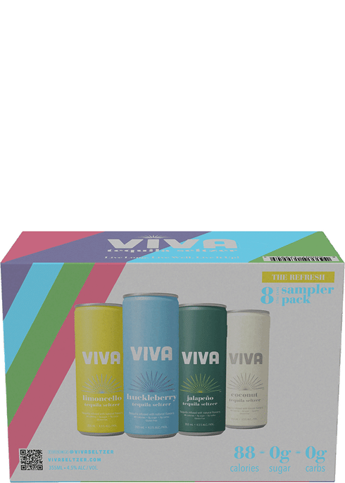 Viva Tequila Seltzer The Refresh Variety Pack | Total Wine & More