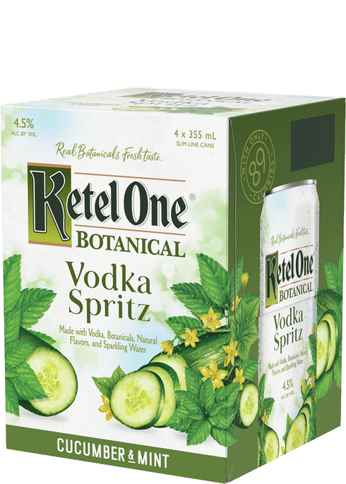 Ketel One Botanical Vodka Spritz Cucumber & Mint | Total Wine & More
