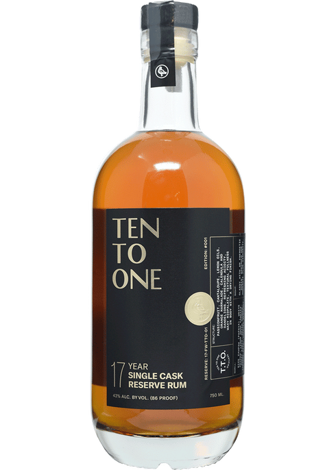 Ten To One 17 Year Single Cask Reserve Rum | Total Wine & More