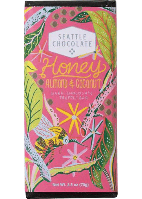 Seattle Chocolate Coconut Almond Honey Chocolate Bar | Total Wine & More