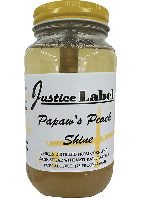Justice Label Papaw's Peach Shine | Total Wine & More