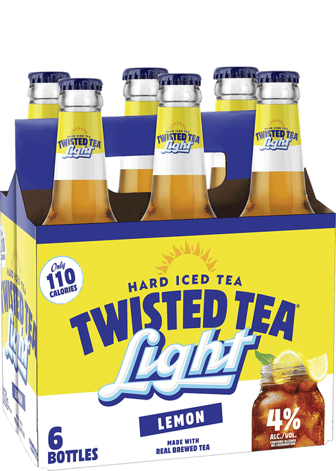 Twisted Tea Light Lemon Hard Iced Tea | Total Wine & More