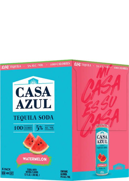 Casa Azul Watermelon Tequila Soda | Total Wine & More