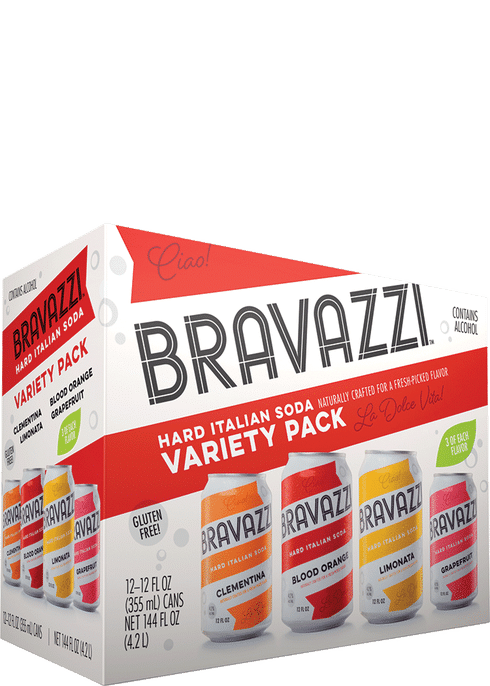 Bravazzi Hard Italian Soda Variety Pack | Total Wine & More