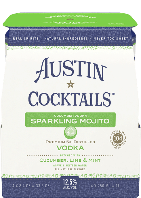 Austin Cocktails Sparkling Cucumber Vodka Mojito | Total Wine & More