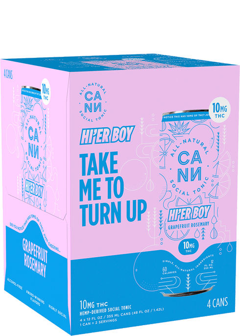 Cann HI'ER BOY THC 10mg Grapefruit Rosemary | Total Wine & More