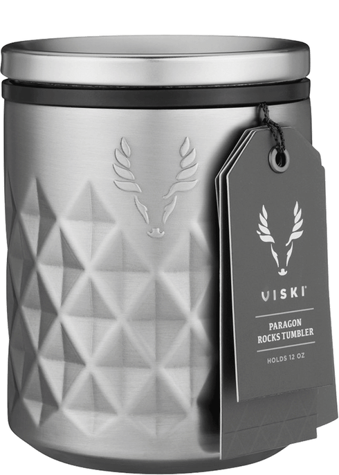 Viski Paragon Stainless Steel Rocks Tumbler Platinum | Total Wine & More