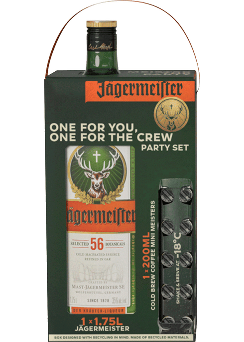 Jagermeister w/ Jagermeister Cold Brew MiniMeisters Liqueur | Total ...