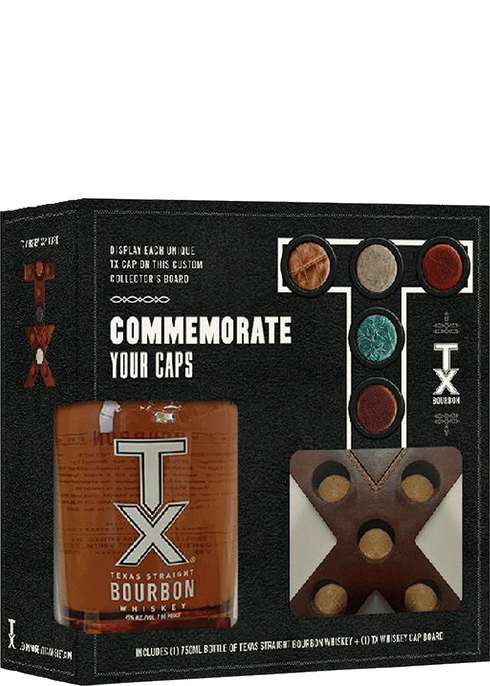 TX Bourbon Whiskey Cap Board Gift Set | Total Wine & More