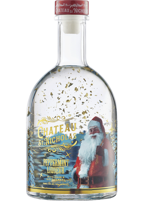 Chateau St. Nicholas Peppermint Liqueur Snow Globe | Total Wine & More