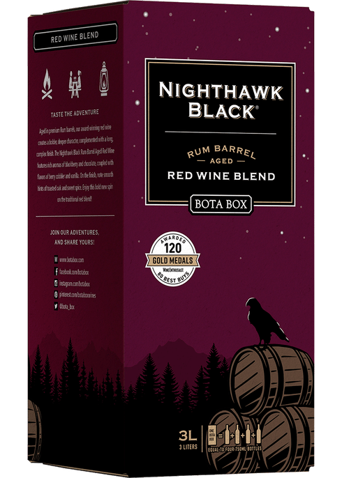 Bota Box Nighthawk Black Rum Barrel Red Blend | Total Wine & More