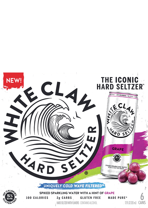 White Claw Hard Seltzer Grape | Total Wine & More