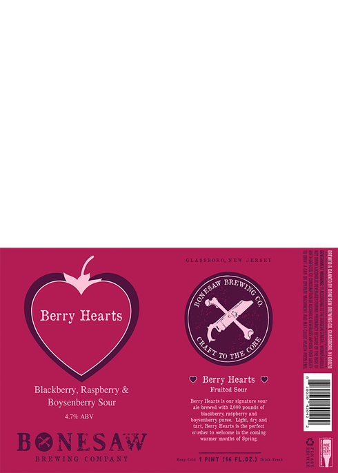 Bonesaw Berry Hearts | Total Wine & More