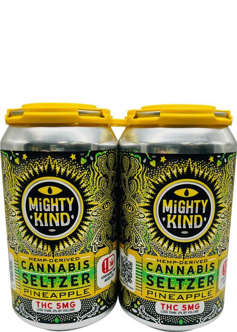 Mighty Kind THC 5mg Pineapple Seltzer | Total Wine & More