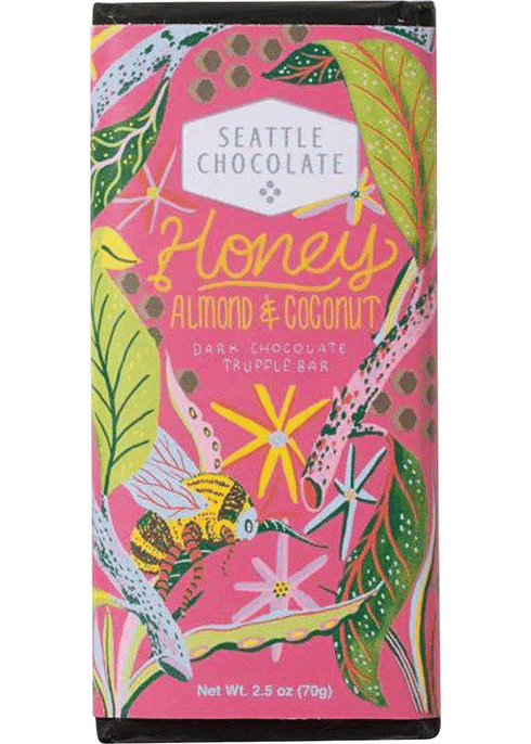 Seattle Chocolate Coconut Almond Honey Chocolate Bar | Total Wine & More