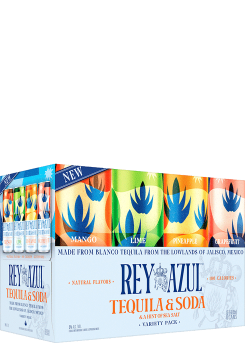 Rey Azul Tequila Soda Variety | Total Wine & More