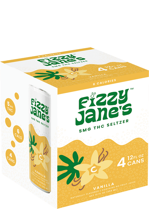Fizzy Janes THC 5mg Vanilla | Total Wine & More