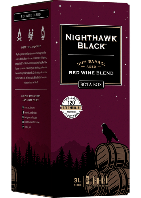 Bota Box Nighthawk Black Rum Barrel Red Blend | Total Wine & More