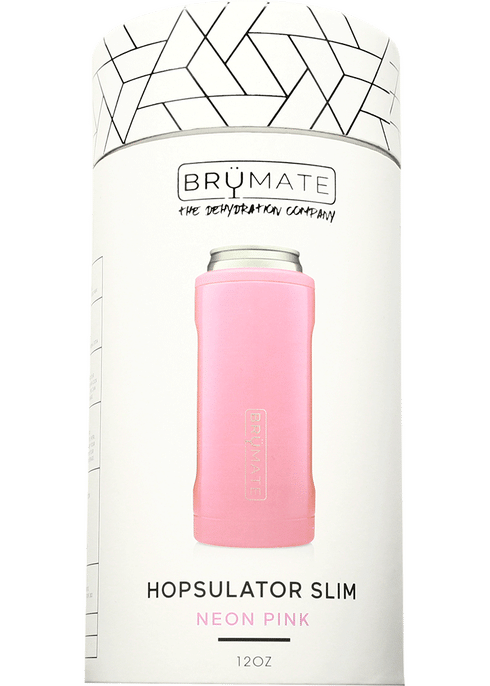 BruMate Slim Can Cooler Neon Pink | Total Wine & More