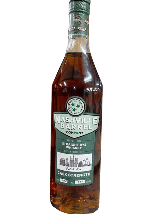 Nashville Barrel Co. Cask Strength Straight Rye Whiskey | Total Wine & More Nashville Barrel Co. Cask Strength Straight Rye Whiskey | Total Wine & More