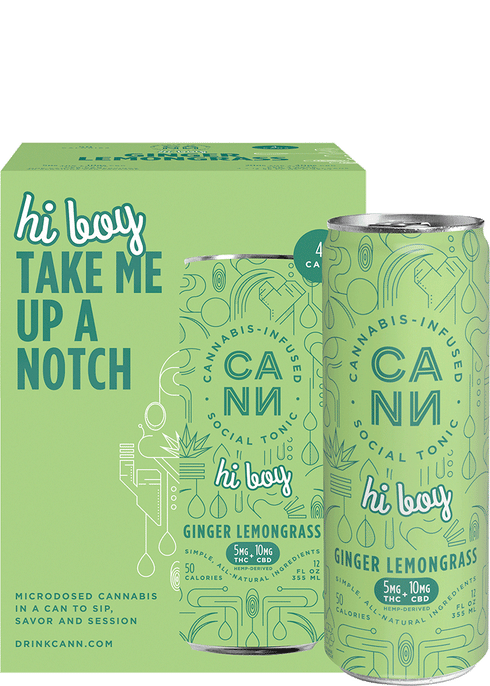 Cann Hi Boy THC 5mg Ginger Lemongrass | Total Wine & More
